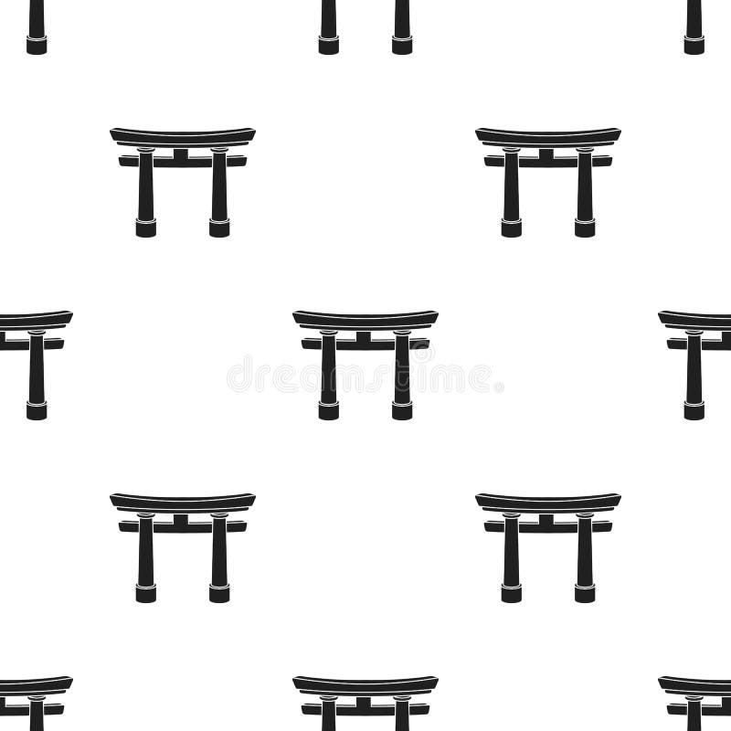 Torii Icon in Cartoon Style on White Background. Religion Symbol Stock ...