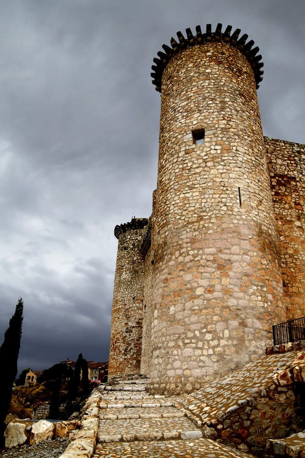 Torija Castle, Guadalajara, Spain Stock Photo - Image of clouds ...