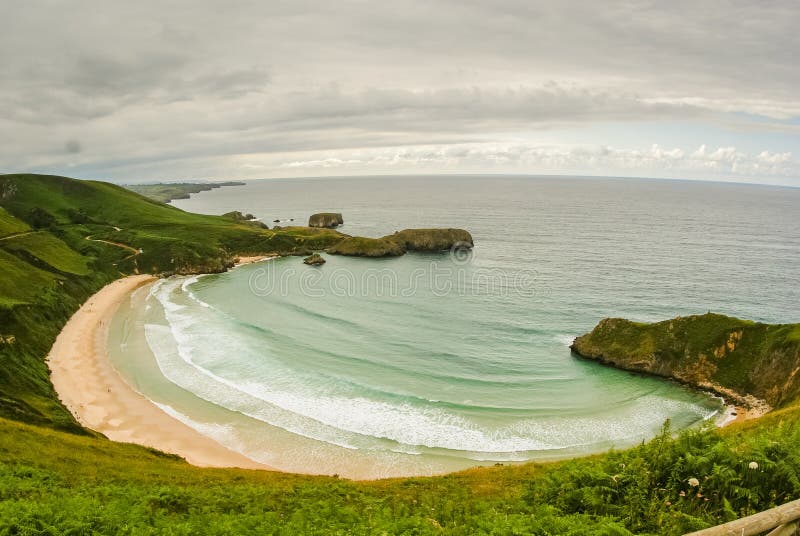 Torimbia Beach, Asturia Y Cantabria, Spain Stock Image - Image of coast ...