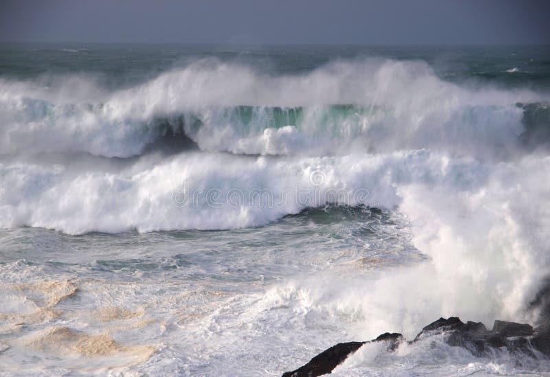 Tormenta En La Costa Gallega Imagen de archivo - Imagen de rabia ...