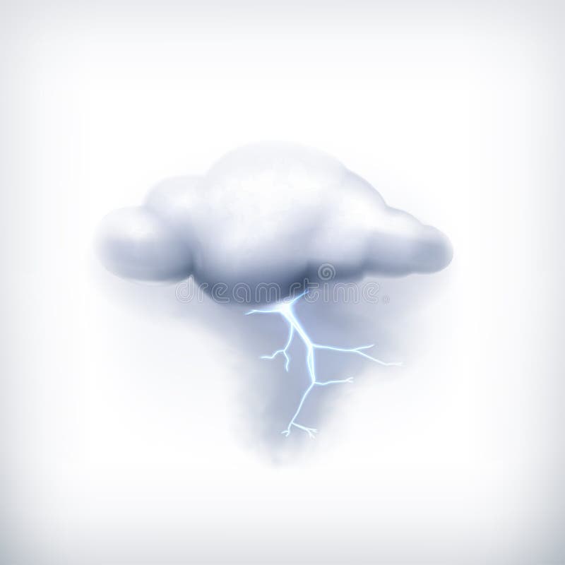 Tormenta, icono ilustración del vector. Ilustración de potencia - 27589377