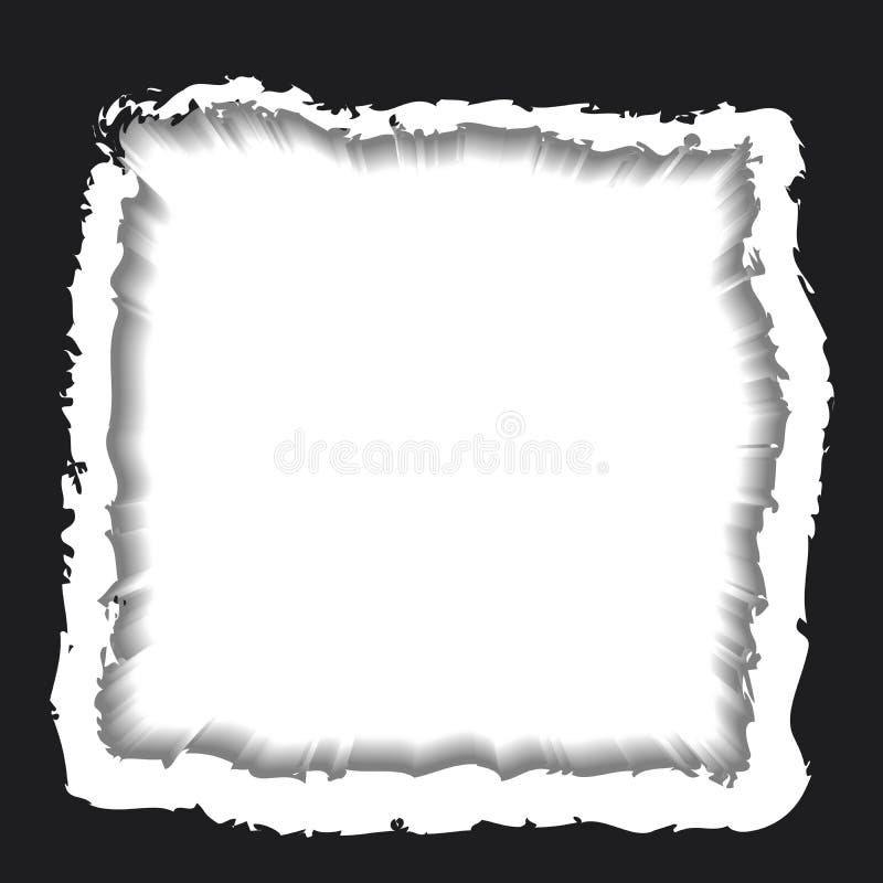 Torn Black Paper Edges Frame. Vector Illustration Stock Vector ...
