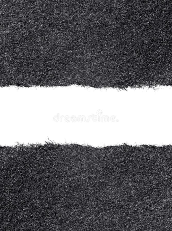Torn Black Paper or Paperboard Stock Image - Image of ripped, teared ...