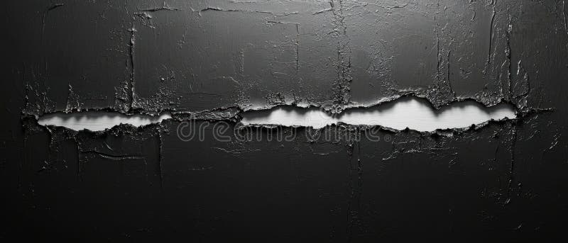 Torn Black Texture with White Gap - Abstract Background Stock ...