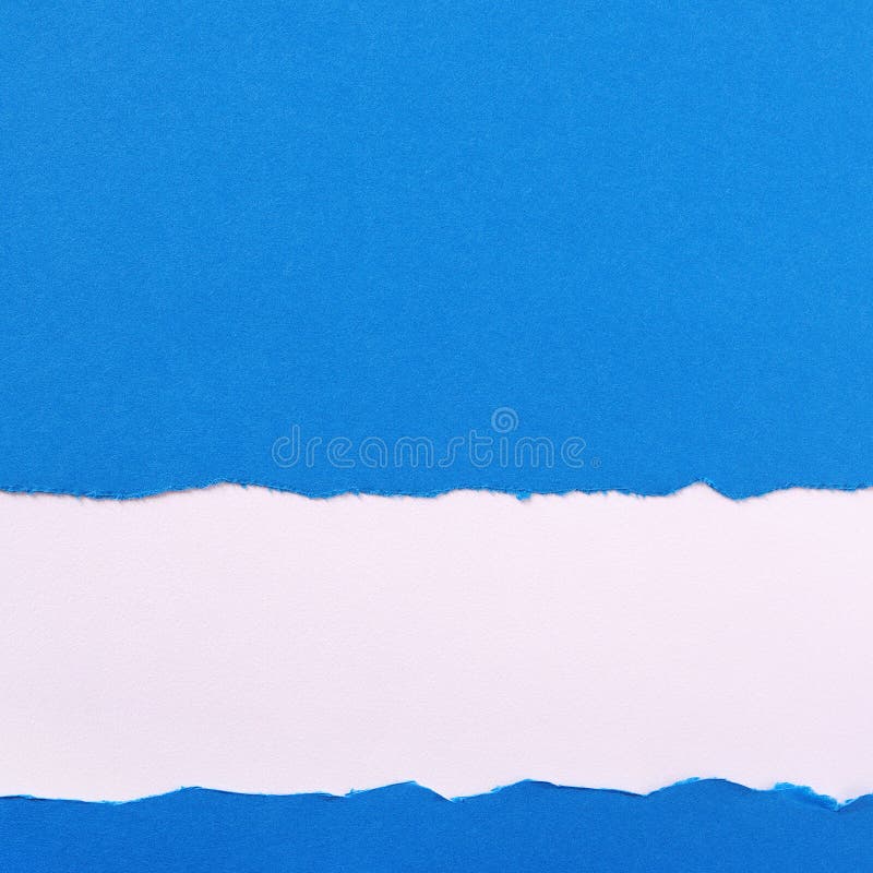 Torn Blue Paper Strip Ragged Edge Border Frame Square Stock Image ...