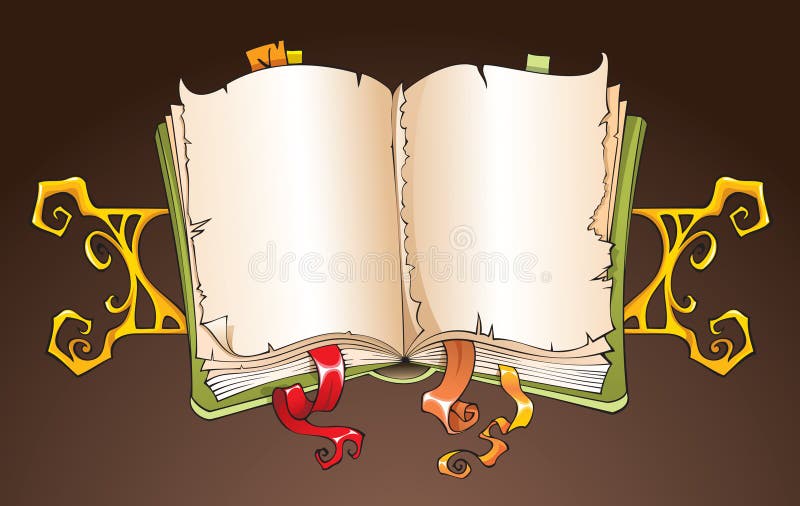 Torn book stock vector. Illustration of literature, knowledge - 14293535