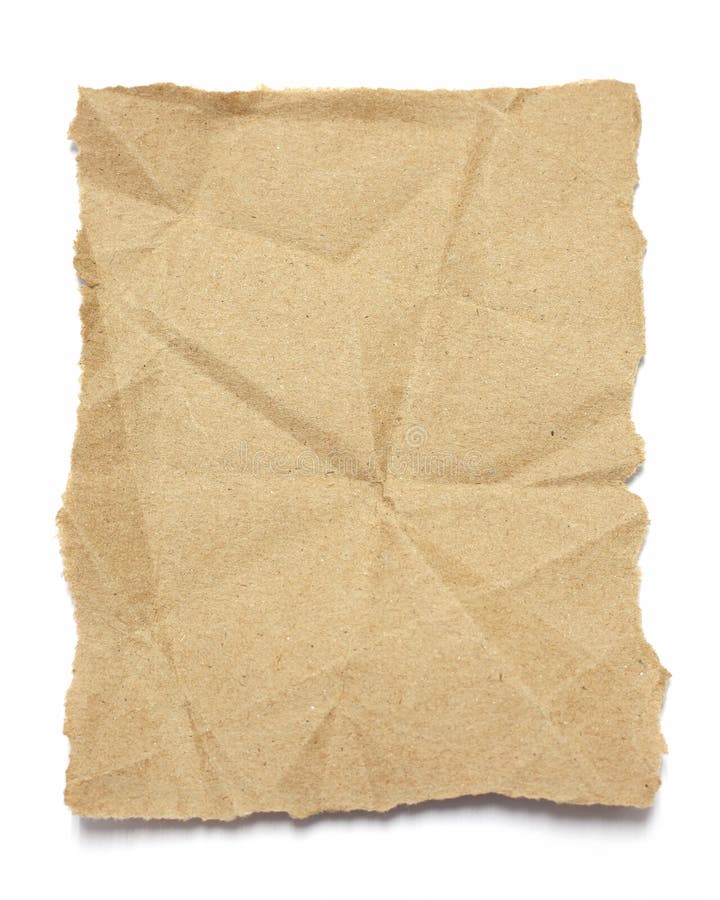 Torn Brown Paper with a Circular Gap in the Middle. Stock Image - Image ...