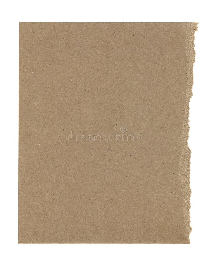 Torn Brown Paper stock photo. Image of copy, unused, paper - 6240608