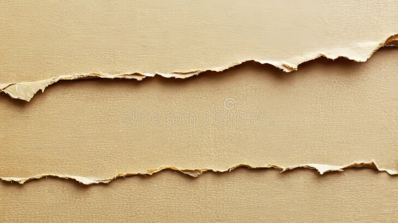 A Torn Brown Paper Edge with a Vacant Spot for Text or Visuals in ...