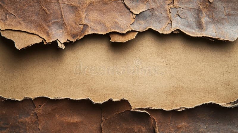 Torn Brown Paper Texture Background Stock Illustration - Illustration ...