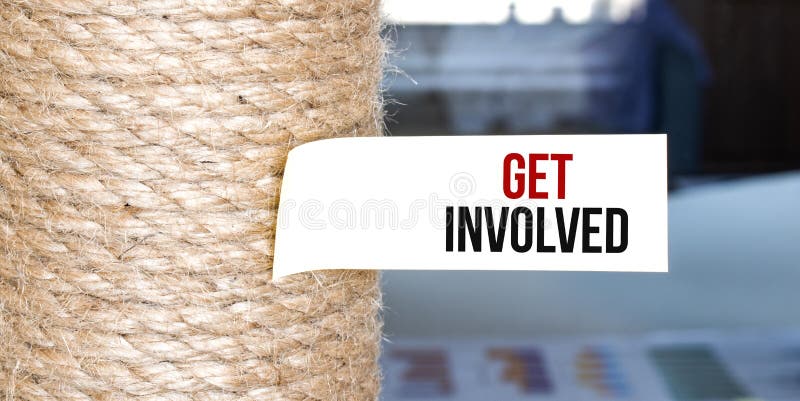 Text GET INVOLVED on the Envelope on the Keyboard Stock Photo - Image ...