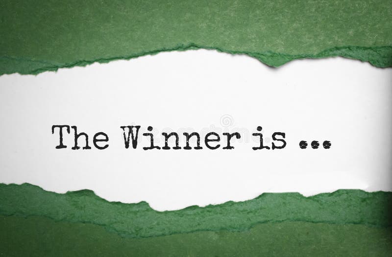 Torn Brown Paper with the Winner is Text. Business Concept Stock Image ...