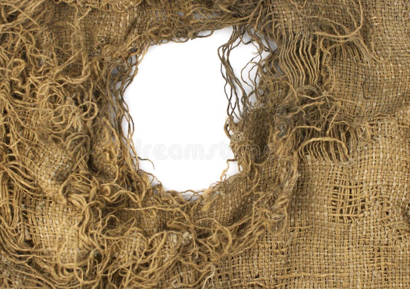 Torn burlap decayed stock photo. Image of canvas, detail - 35370544