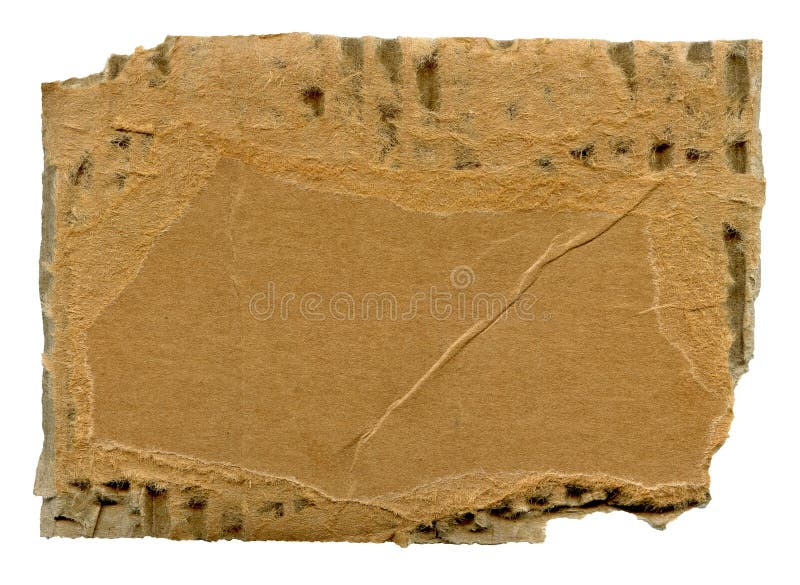 Torn cardboard stock photo. Image of crushed, carton - 16852226