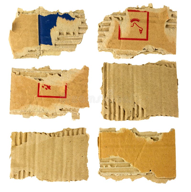 Torn Cardboard Box Inside View Stock Photo - Image of insurance, office ...