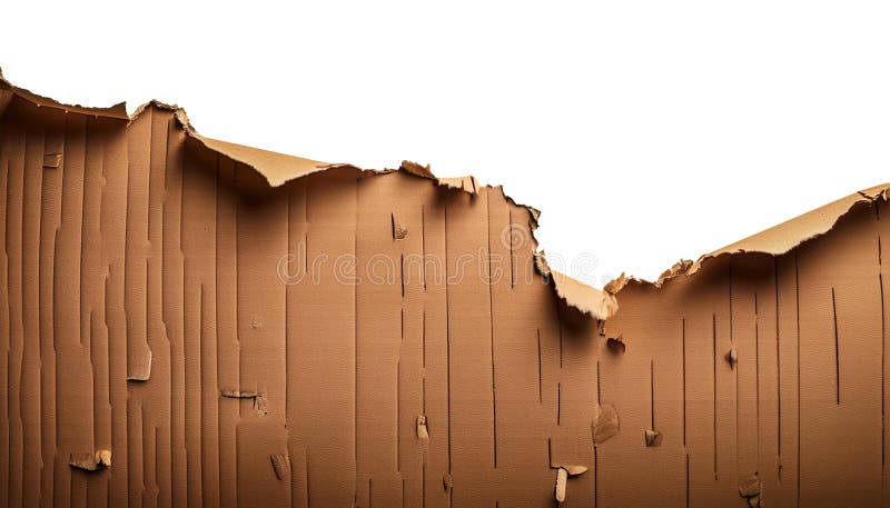 Torn Cardboard Document with Ripped Edge and Copy Space Stock ...