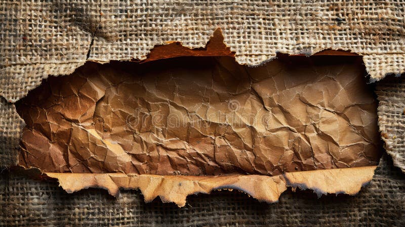 Torn Cardboard Paper Texture, Ideal for Text Box or Message Background ...