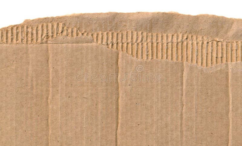 Torn Cardboard. Paperboard Paper Ripped Border, Frame, Edge. Corrugated ...