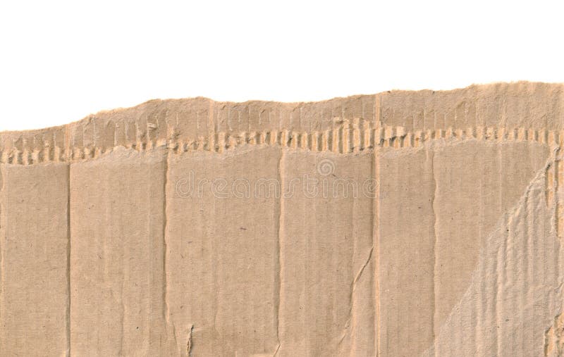 Torn Cardboard. Paperboard Paper Ripped Border, Frame, Edge. Corrugated ...