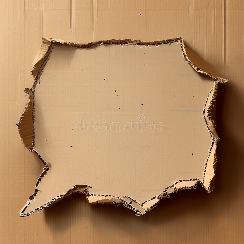 Torn Cardboard Reveals a Rustic Texture and Creative Possibilities ...