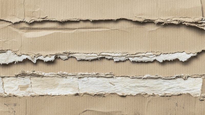 Torn Cardboard Texture Background Stock Image - Image of ripped ...