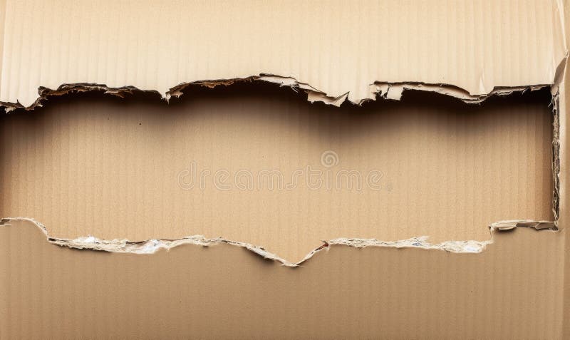 Torn Cardboard Texture, Irregular Edges, Brown Color, Visible Layers ...