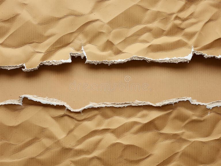 Torn Cardboard Texture Layers Stock Photo - Image of rippled, rugged ...