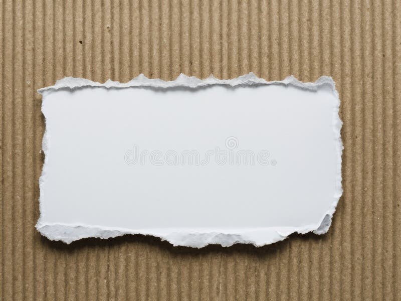 Torn Cardboard Texture with White Ripped Edges Stock Photo - Image of ...