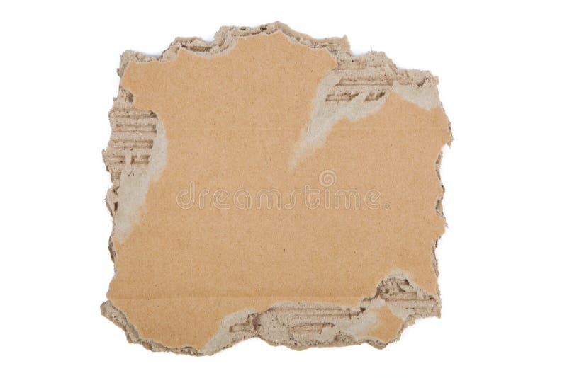 Torn cardboard stock photo. Image of material, brown - 33880534