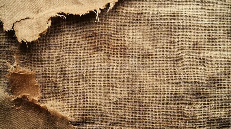 Torn Cloth with Frayed Edges and Stains Stock Illustration ...