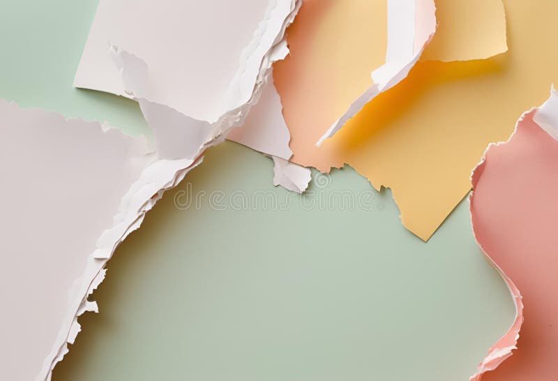 Torn Colored Paper Edges Create Unique and Beautiful Details.AI ...