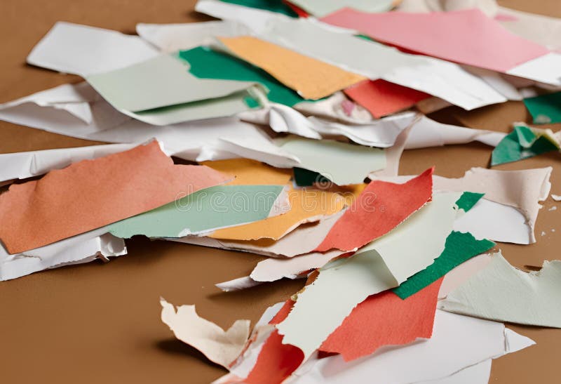 Torn Colored Paper Edges Create Unique and Beautiful Details.AI ...