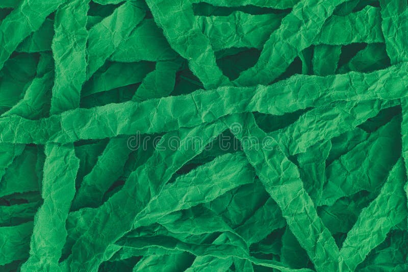 Torn and Crumpled Green Paper Background Stock Photo - Image of ...