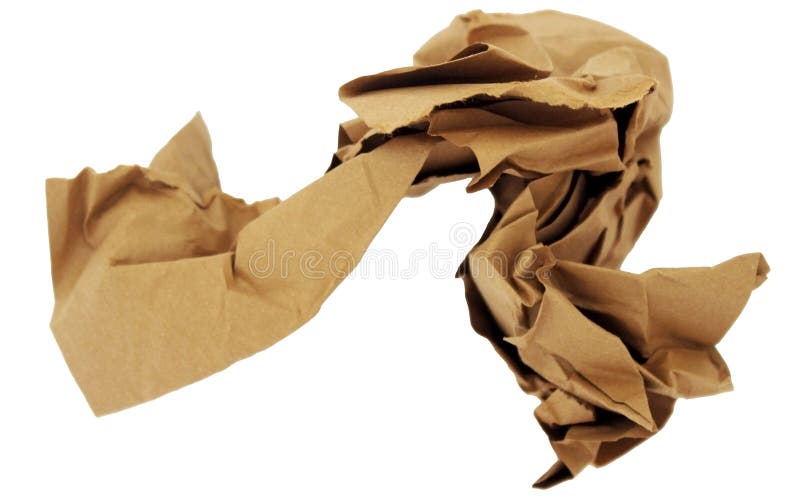 Torn, Crumpled Piece of Cardboard of Indeterminate Shape Stock Image ...