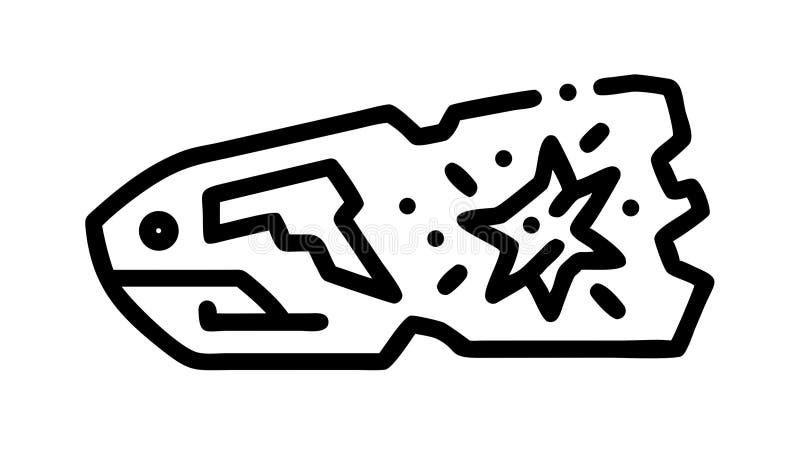 Torn or Crumpled Ticket Icon, Symbolizing Rejection, Cancellation, or ...