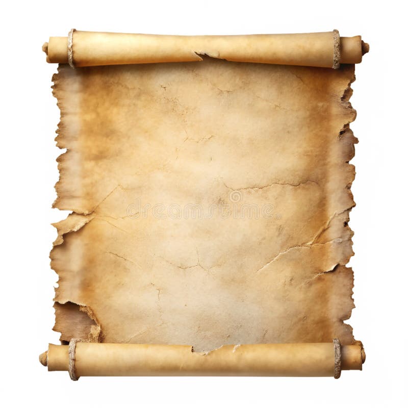 Torn Edge Ancient Scroll stock illustration. Illustration of manuscript ...