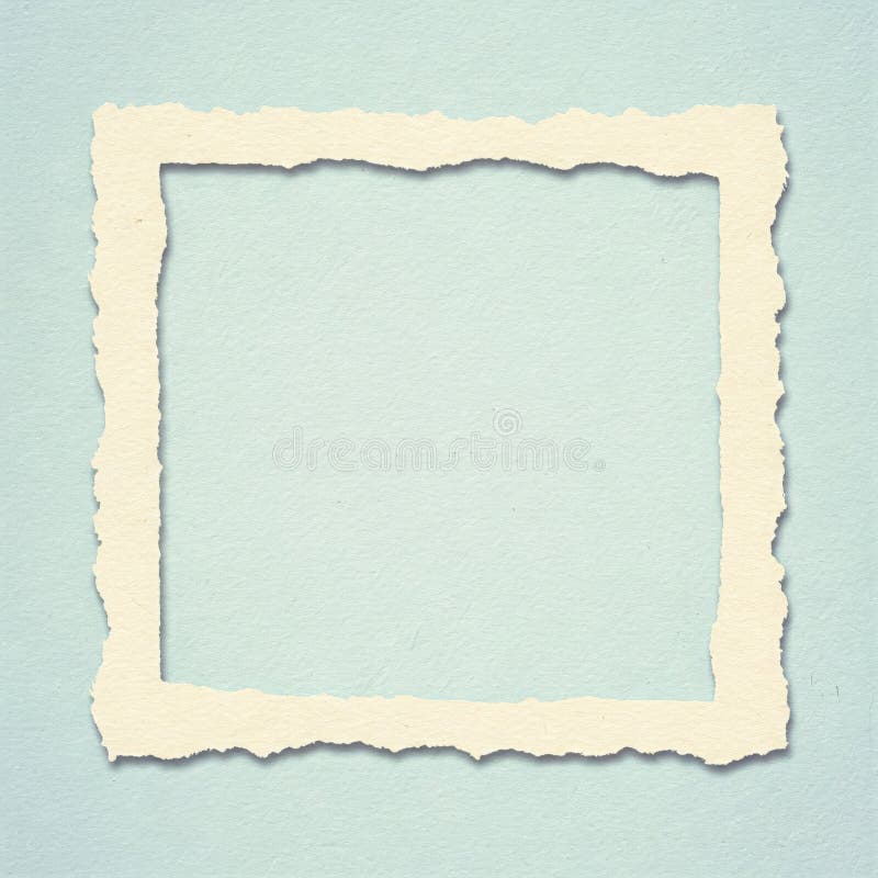 Soft Torn Edge Frame on Light Blue Stock Illustration - Illustration of ...