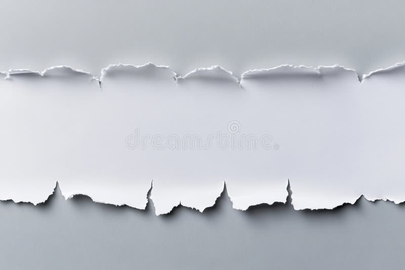 Torn Edges on an Abstract White Paper Texture Create a Unique ...