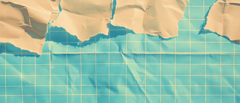 Torn Edges on Grid Paper with Distressed Banner Highlighting Creative ...