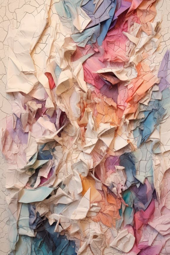 Torn Edges of Multiple Paper Sheets, Overlapping Stock Illustration ...