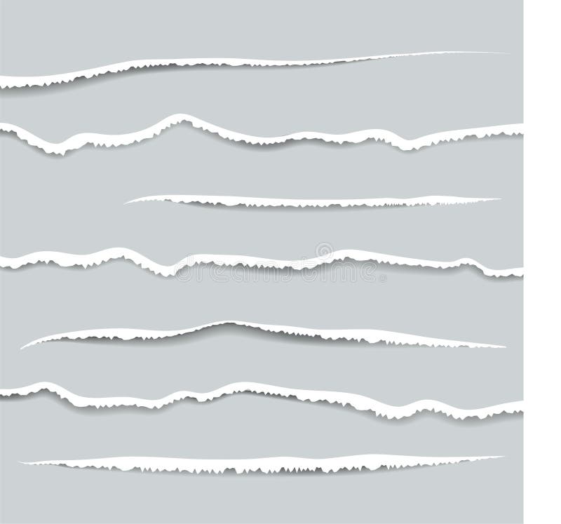 Torn Edges Paper Pattern. Vector Illustration Stock Vector ...