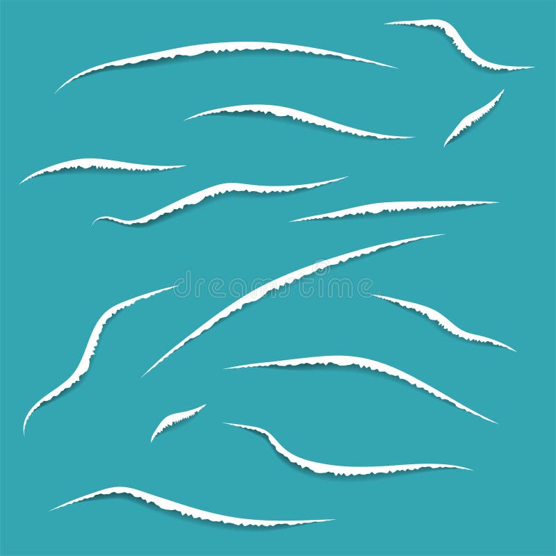 Torn Edges Paper Pattern. Vector Illustration Stock Vector ...