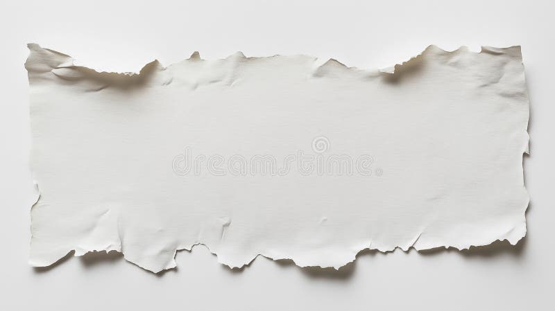 Torn Edges of Paper Reveal a Blank, Textured Surface, Perfect for a New ...