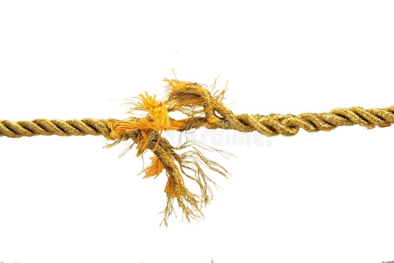 Tied knot on rope stock image. Image of fastening, consistent - 8509243