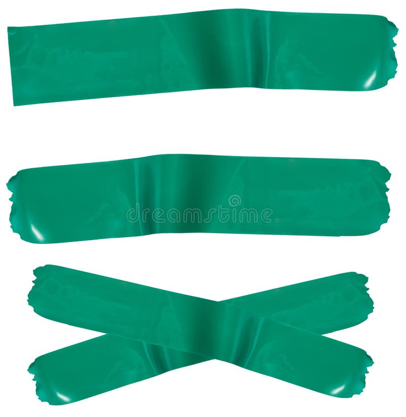 Torn Green Piece Rubber Tape Isolated Background Stock Photos - Free ...