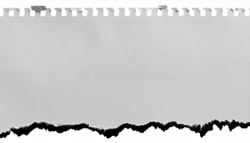Torn Grey Paper Texture with Black Edges Stock Illustration ...