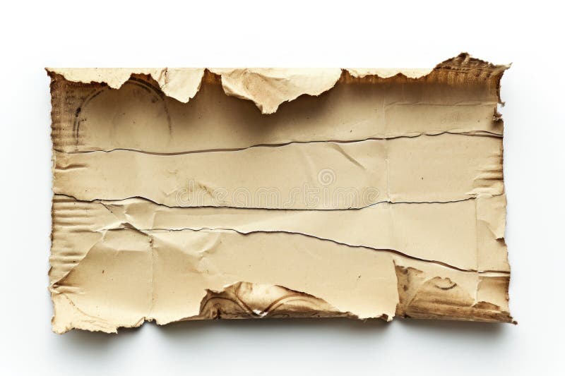 Torn in Half, a Clear Image of a Piece of Paper Ripped Down the Middle ...