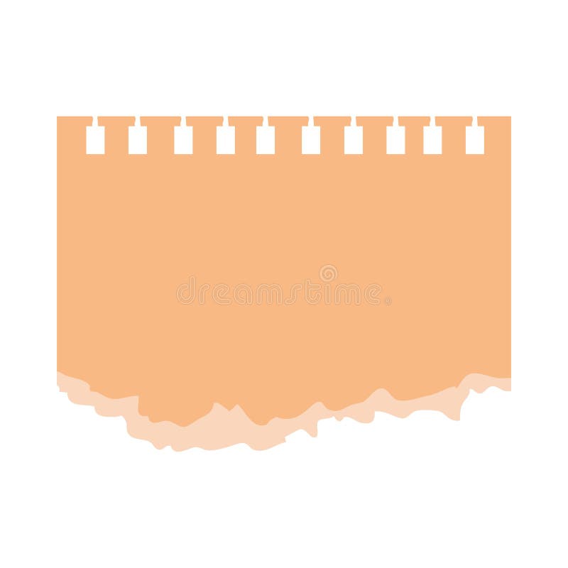 Torn and half paper stock vector. Illustration of memo - 236046772