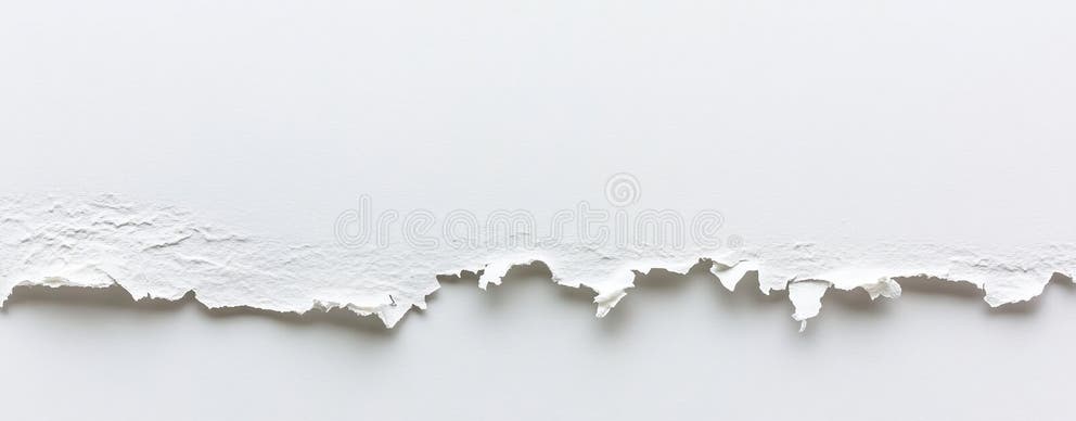A Torn, Horizontal Opening in Ripped Paper, Cut Out Stock Photo - Image ...