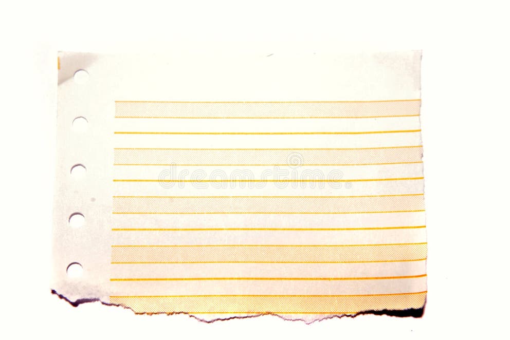 Torn lined computer paper stock image. Image of small - 6517775